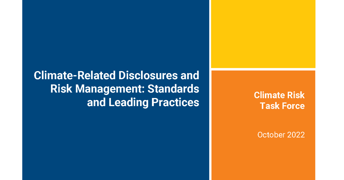 IAA Releases Paper on Climate-Related Disclosures and Risk Management ...